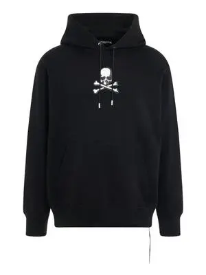 MASTERMIND WORLD Skull Emblem Cotton Hoodie - Black
