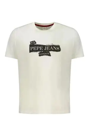 Pepe Jeans Logo-print Cotton T-shirt - Neutrals