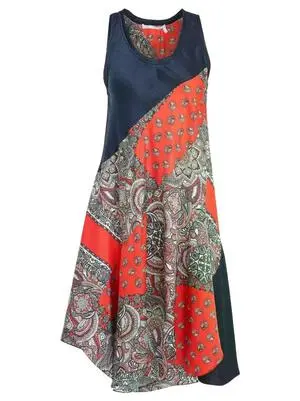Chloé Paisley-print Mini Dress - Red
