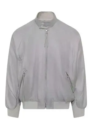 POST ARCHIVE FACTION High Neck Bomber Jacket - Grey