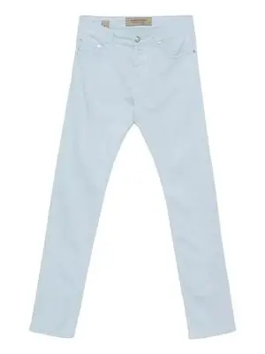 HANDPICKED Ravello Slim-fit Trousers - Blue