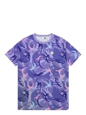 AAPE BY *A BATHING APE Camouflage Graphic T-shirt - Purple
