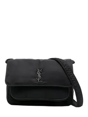 Saint Laurent Niki -plaque Messenger Bag - Black