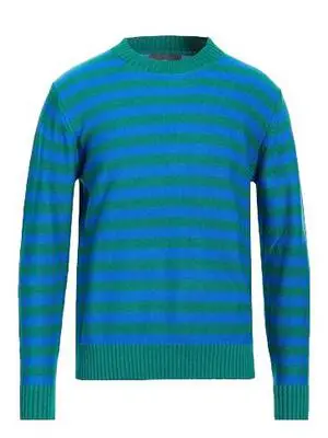 LIU •JO MAN Striped Crewneck Sweater - Blue
