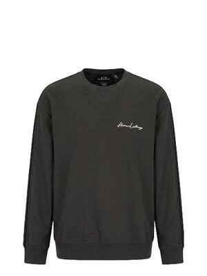 Armani Exchange Logo Embroidered Jersey Sweatshirt - Grey
