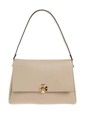 Tory Burch Charlie Large Shoulder Bag - Beige