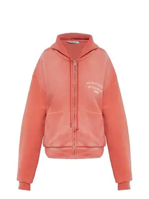 Acne Studios Full-zip Hooded Sweatshirt - Red