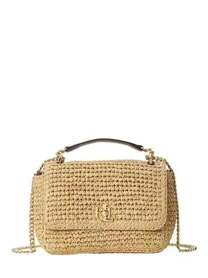 Ralph Lauren Medium Woven Straw Tote Bag - Neutrals