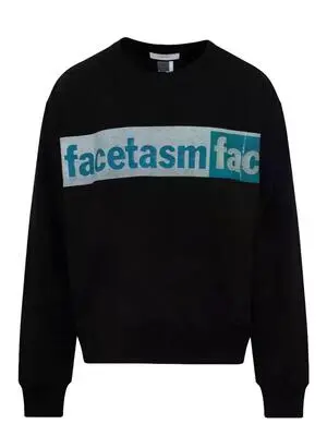 Facetasm Logo Print Pullover - Black