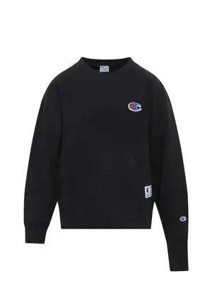 Undercover X Champion Logo-patch Sweatshirt - Black