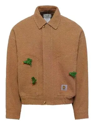 DOUBLET Carrot-embellished Textured Jacket - Neutrals