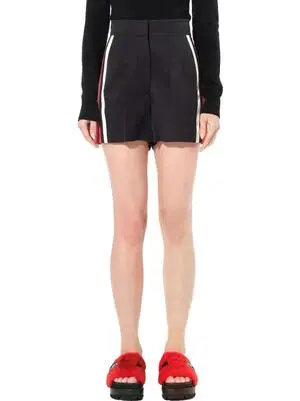 Alexander McQueen Tailored Shorts With Side Stripe Detail - Blue