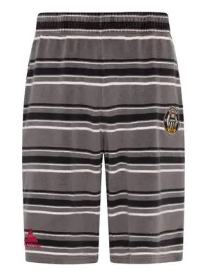 Martine Rose Striped Sweat Shorts - Gray