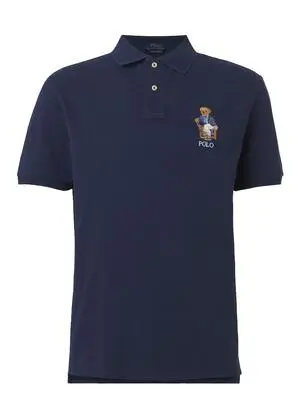 Polo Ralph Lauren Polo Bear Cotton Pique Polo Shirt - Blue
