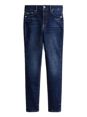 H&m Skinny High Rise Jeans - Dark Denim Blue
