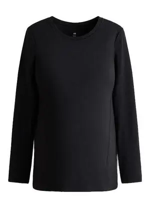 H&m Long-sleeved Sports Top - Black