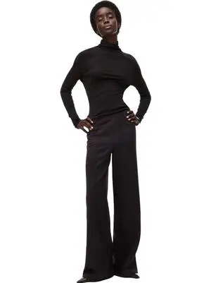 H&m Jersey Trousers With Patch Pockets - Dark Brown