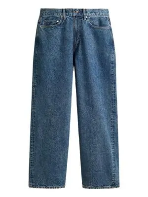 H&m Baggy Fit Denim Jeans - Medium Denim Blue