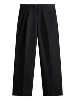 H&m Loose Fit Tailored Trousers - Black
