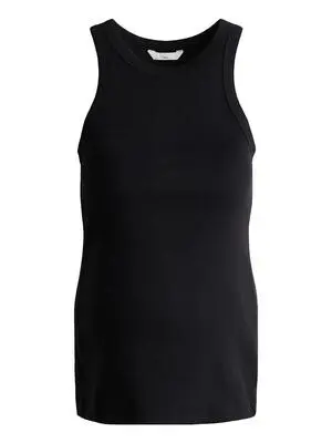 H&m Mama Ribbed Vest Top - Black