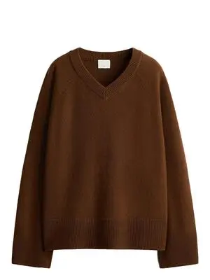 H&M Oversized Wool V-Neck Jumper