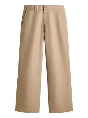H&m Loose Fit Cotton Chinos - Beige