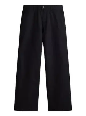 H&m Loose Fit Cotton Chinos - Black