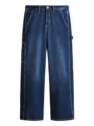 H&m Carpenter Jeans - Dark Denim Blue