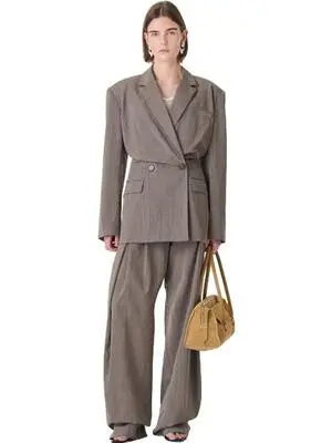 IRO PARIS Sunrise Double-breasted Blazer - Brown Terra