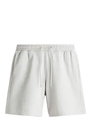 H&m Regular Fit Jersey Shorts With Drawstring Waist - Light Gray
