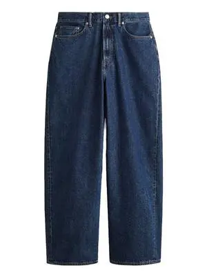 H&m Baggy Fit Jeans - Dark Denim Blue