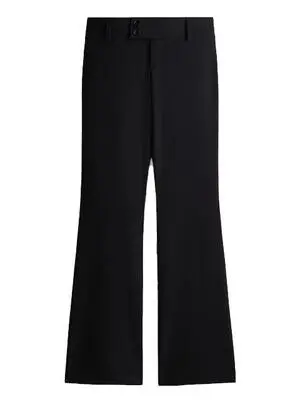 H&m Flared Tailored Trousers - Black
