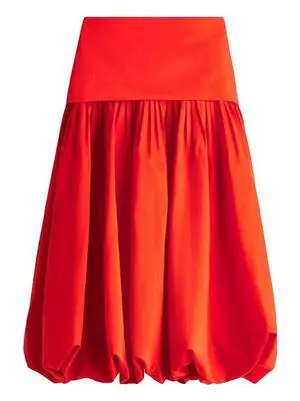 H&m Midi Balloon Skirt - Bright Red