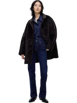 H&m Bootcut Regular Jeans In Denim With Stretch - Dark Denim Blue