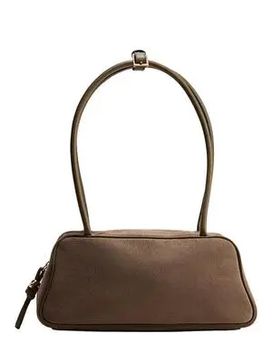 H&m Shoulder Bag With Knotted Detail And Buckled Straps - Beige