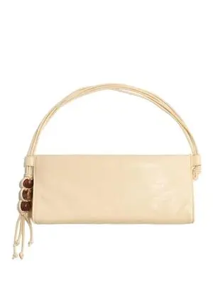 H&m Bead-detail Handbag - Light Yellow