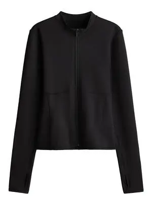 H&m Drymove™ Warming Zip-through Sports Jacket - Black