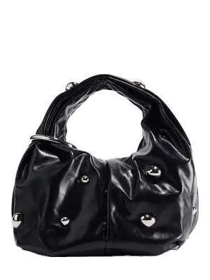 H&m Metal Detail Handbag - Navy Blue