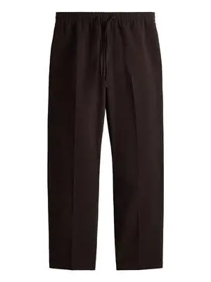 H&m Relaxed Fit Trousers - Dark Brown