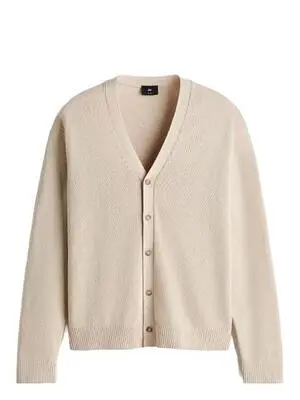 H&m Relaxed Fit V-neck Cardigan - Beige