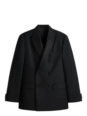 H&M Relaxed Fit Wool-blend Tuxedo Jacket
