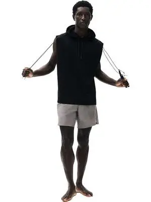 H&m Sleeveless Sports Hoodie With Drymove™ Technology - Black