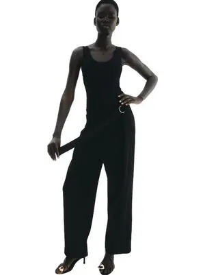 H&M H&M Belted Tapered Trousers