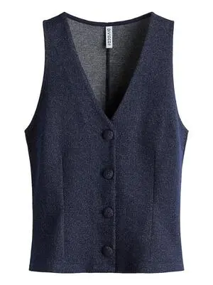H&M H&M Fitted Jersey Waistcoat With V-Neckline