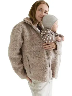 H&M H&M Mama Teddy Jacket For Pregnancy And Babywearing Beige