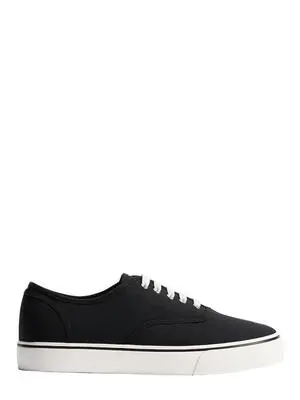 H&m Canvas Lace-up Trainers - Black