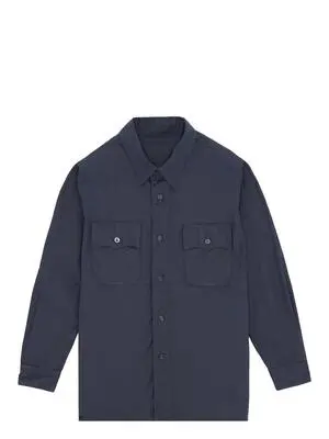 FORTELA Cpo 2.0 Cotton Drill Overshirt - Blue