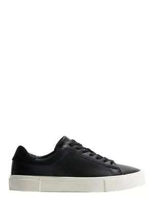 H&m Lace-up Canvas Trainers - Black