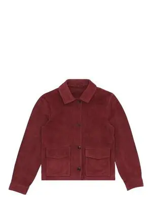 FORTELA Maelle Suede Leather Jacket - Red