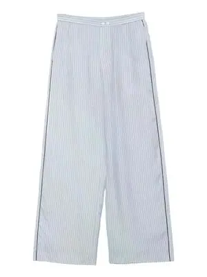 JNBY Striped Wide-leg Trousers - Blue